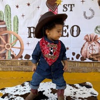 NAME 1st RODEO Back Number-personalizedcowboy-1st Birthday/rodeo Banner ...