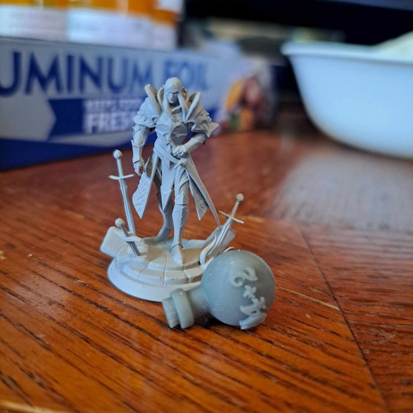 Elf Lord Miniature Warrior Fighter Spearman Mini Dungeons and Dragons ...