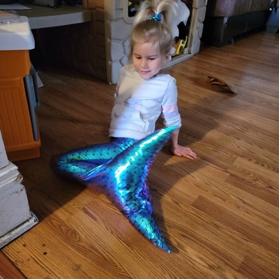 Walkable Mermaid Tail With Invisible Zipper Bottom Add - Etsy UK