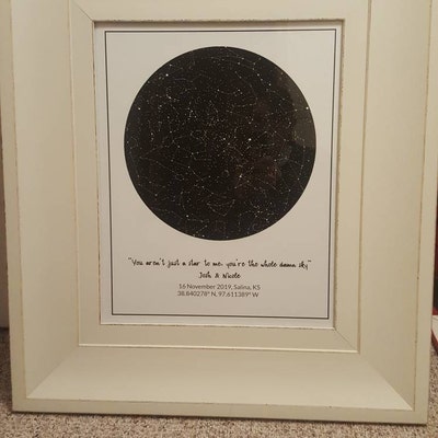 Custom Star Map, Custom Night Sky, Custom Gift, Custom Printed Poster ...
