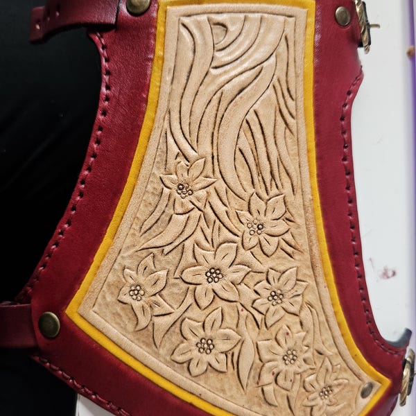 Elliptical Back Quiver With Purse, Made of Natural Leather - Etsy