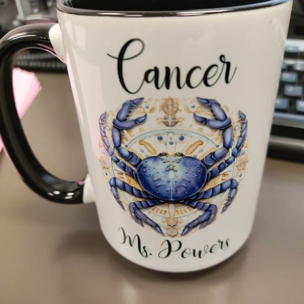 Personalized Astrology Zodiac Sign Mug, Custom Zodiac Birthday Mug ...