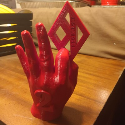 Personalized Kappa Alpha Psi Hand - Etsy