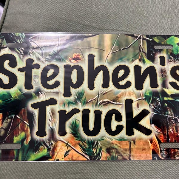 Blood Spatter Scream Queen Halloween Horror Personalized License Plate ...