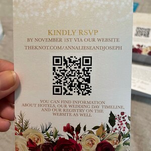 Custom Invitation Enclosure Cardwebsite Cardregistry | Etsy