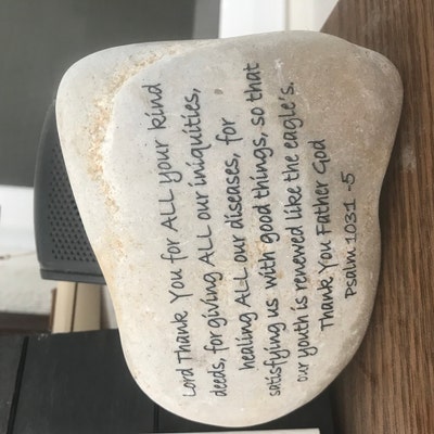 Custom Design Your Own Engraved River Rock Single Stone - Etsy