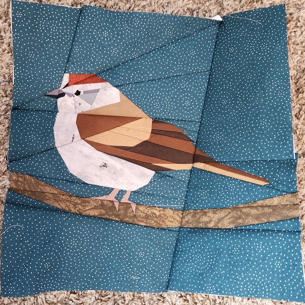 Chipping Sparrow Paper Piecing Pattern - Etsy