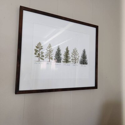 Custom Green Photo Frame, Handmade Wood Picture Frame, Moss Wall Art ...