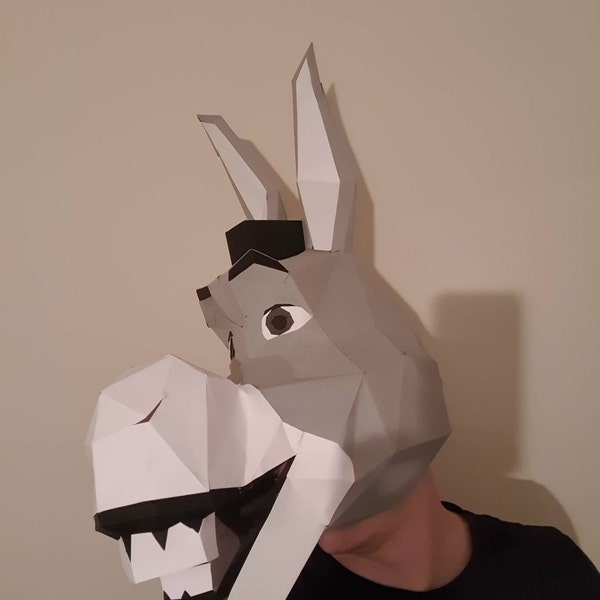 DONKEY SHREK MASK Diy - Etsy