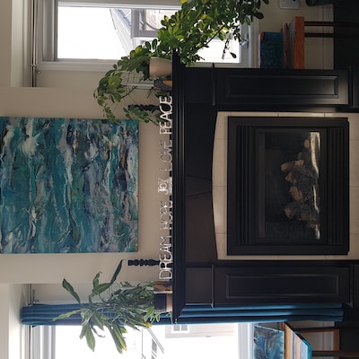 Recycled Metal PEACE Sign Free Standing Metal Letters Shelf Sign ...