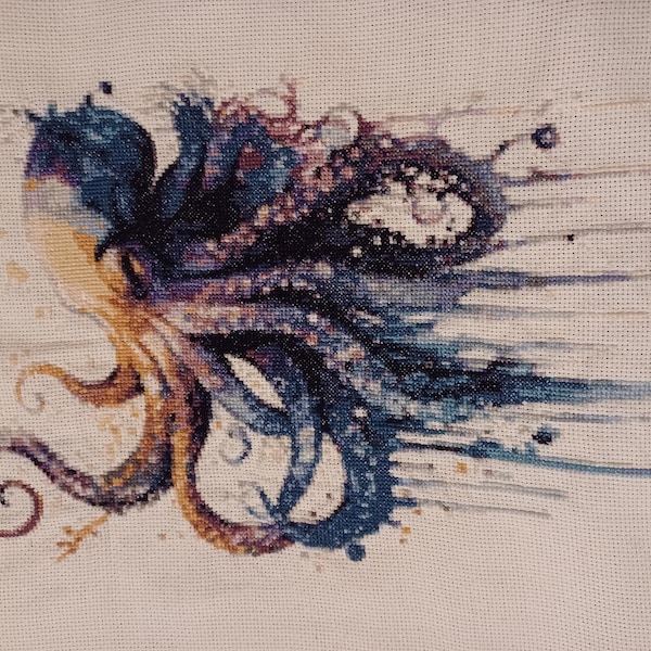 Octopus Cross Stitch Pattern 7 Instant PDF Download - Octopus ...