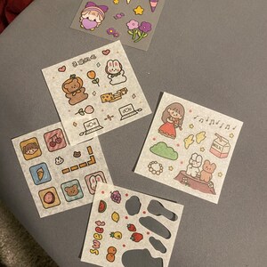 Cute Kawaii Stickers Cute Sticker Sheets Yellow Stickers - Etsy