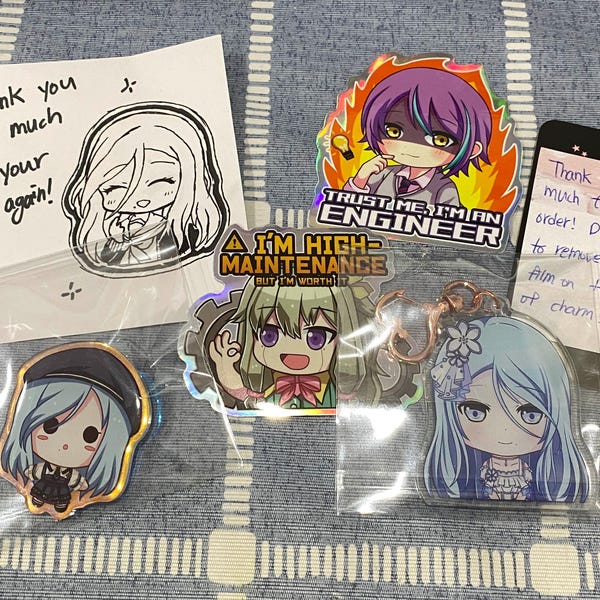 Needy Streamer Overload - 2.5" Rainbow Acrylic Charm - Etsy