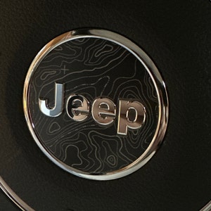 Topographical Map Steering Wheel Decal Accessory for Jeep Vehicles - Etsy