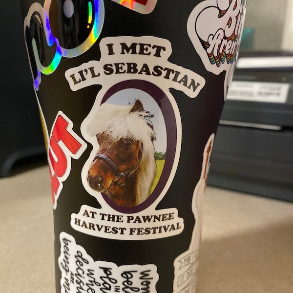Parks and Rec Recreation Lil Li'l Little Sebastian Pawnee Sticker 3 ...