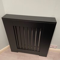 Black Radiator Cover - Etsy UK