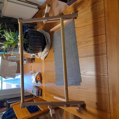 Needlework Table and Lap Hands-free Stand With Adjustable Frame Made of ...