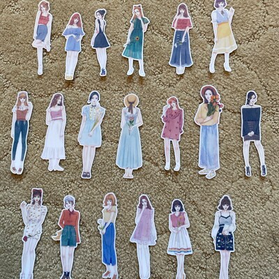 Fashion Girl Stickers Modern Girls Street Style Dress Street Style ...