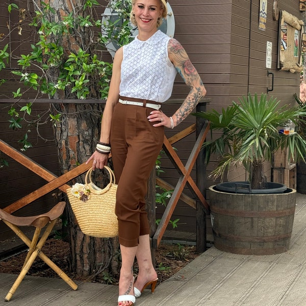 Pants "sailor Boogie", Marlenepants in Vintage Style, 40s Style - Etsy