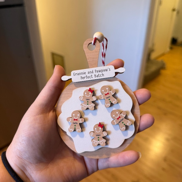 Personalized Gingerbread Christmas Ornament 2025, Grandma & Grandpa's ...