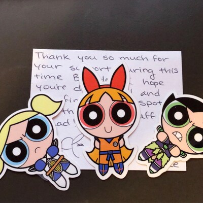 DBZ Saiyan Powerpuff Girls Sticker Vinyl - Etsy UK
