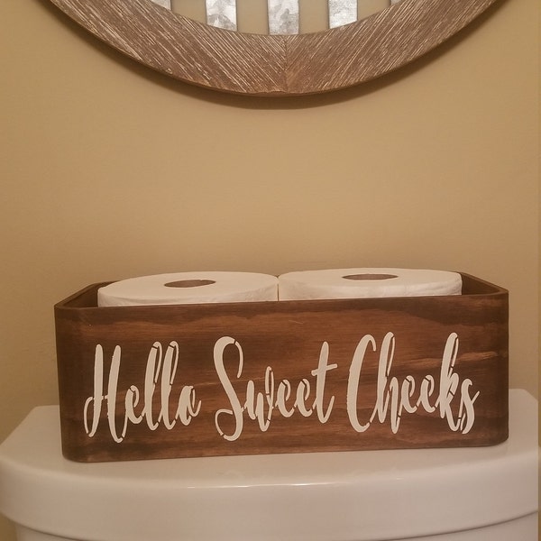 Hello Sweet Cheeks Stencil - Bathroom Stencils - Farmhouse Stencils ...