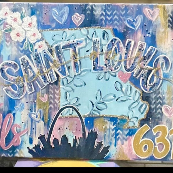 Custom Painted College Canvas - Etsy