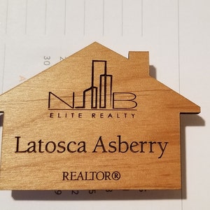 Custom House Shaped Name Tag - Etsy