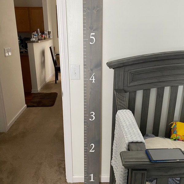 Growth Chart Ruler 3D | Playroom Decor | Wall Ruler | Personalized Wood ...