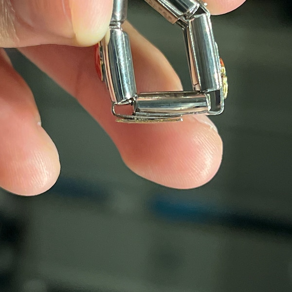 Italian Charms Classic 9mm Size Enamel Gold and Stainless Charm Links ...