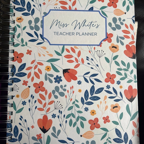 Personalised Teacher Planner / Lesson Planner - 6 Designs to Choose ...