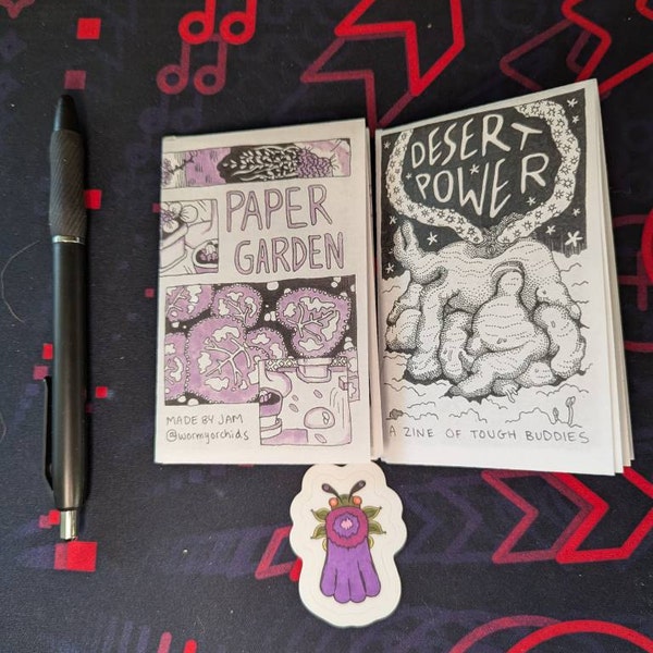 Paper Garden, Reversible Collage Zines - Etsy