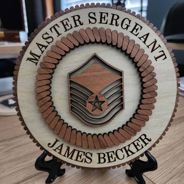 WALTER REED Hospital Andrews Air Force Base 3D Wooden Name Plaque Army ...