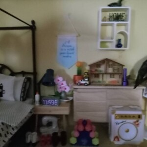 Miniature Wooden Bookshelf 1:12 Scale Dollhouse Library Doll Books - Etsy