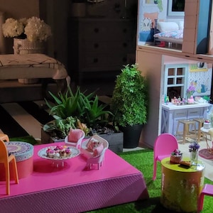 1:12 Dollhouse Miniature Table Tennis Ball Mini Ping Pong Table With ...