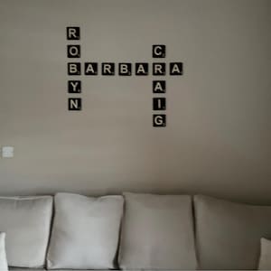 Paw Prints Scrabble Tiles Wall Art Wooden - Etsy