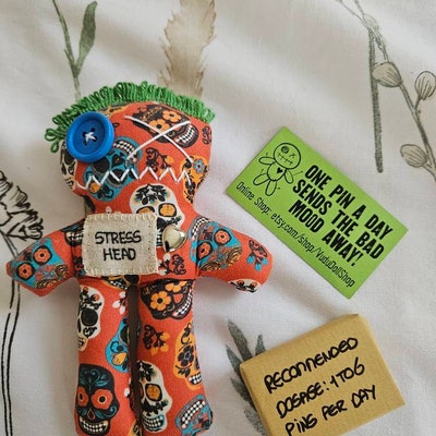 Keychain/charm Stress Relieve Voodoo Doll With Back Pocket Dammit Doll ...