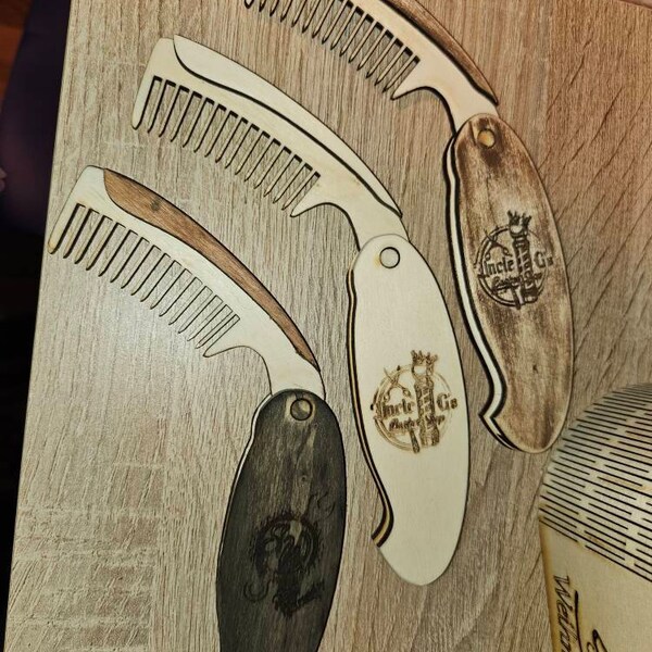 Comb for Beard.laser Cut Files SVG DXF CDR Vector Plans, Files Instant ...