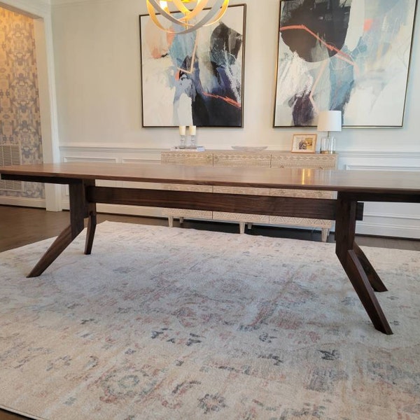 The Mar Vista-extendable Mid Century Modern Dining Table Scandinavian ...