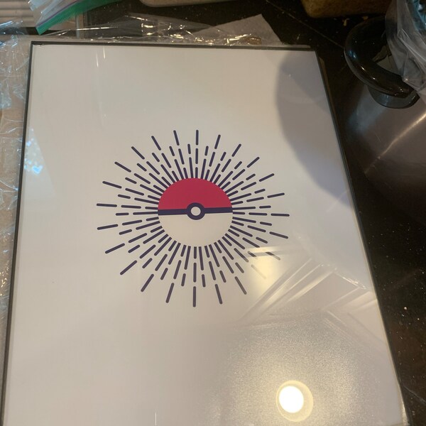 Pokeball Burst Wall Art | Pokemon Poke Ball Poster | Gaming Poster ...