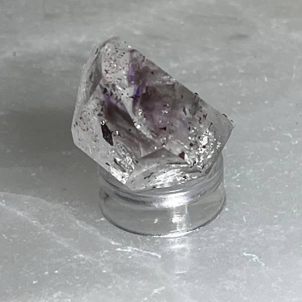 Angel Phantom Quartz Bubble- Amphibole Quartz- Hematite, Limonite ...