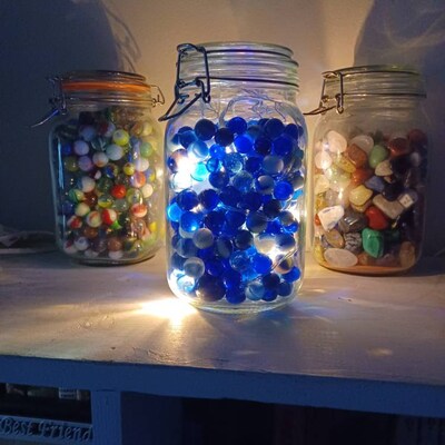 25 Mixed Color Pearly Game Marbles Solid Color Glass Target Marbles ...