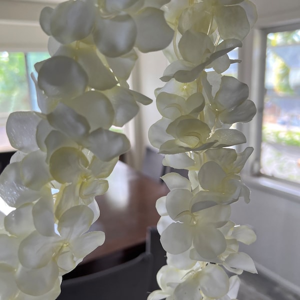 80 Artificial Hydrangea Flower Garland, Hanging Flower Garland, Garland ...
