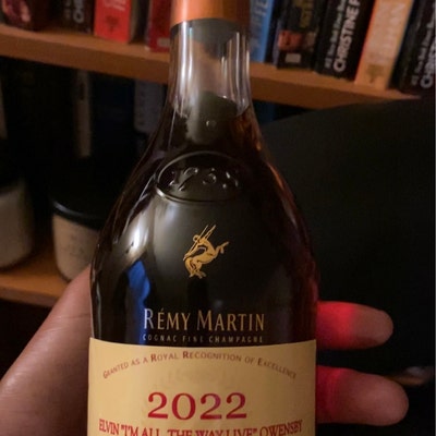 PRINTABLE 375ML Birthday Custom Label, 1738 Cognac Custom Label ...