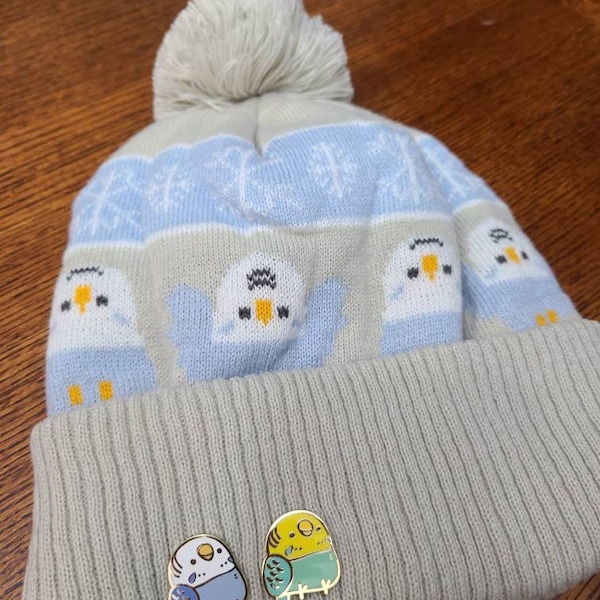 Pudgy Budgie Enamel Pin - Etsy