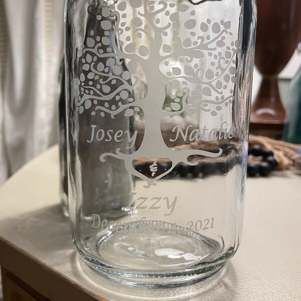 Sand Ceremony, Tree of Life Mason Jar, Tree of Love Quart Jar - Etsy