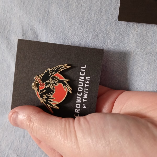 Crow Cowboy "yeecaw" Enamel Pin - Etsy
