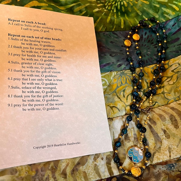 Borvo bormanus Pocket Prayer Beads: Gaulish Celtic God of Healing, Hot ...