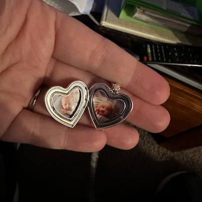 Digital Locket Photo Print Heart Medallion Oval Locket Photo for Locket ...