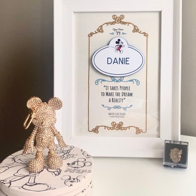 Cast Member Name Tag Display Frame and Print Casting Agency Door ...